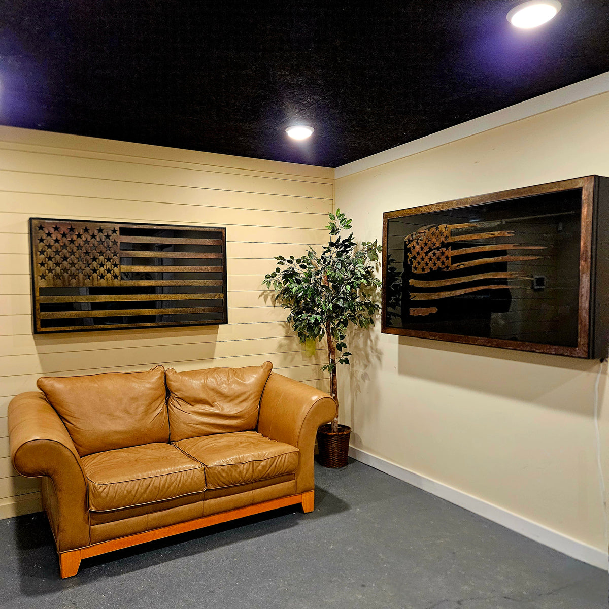 Battle-Worn Flag Cabinet – Freeman USA