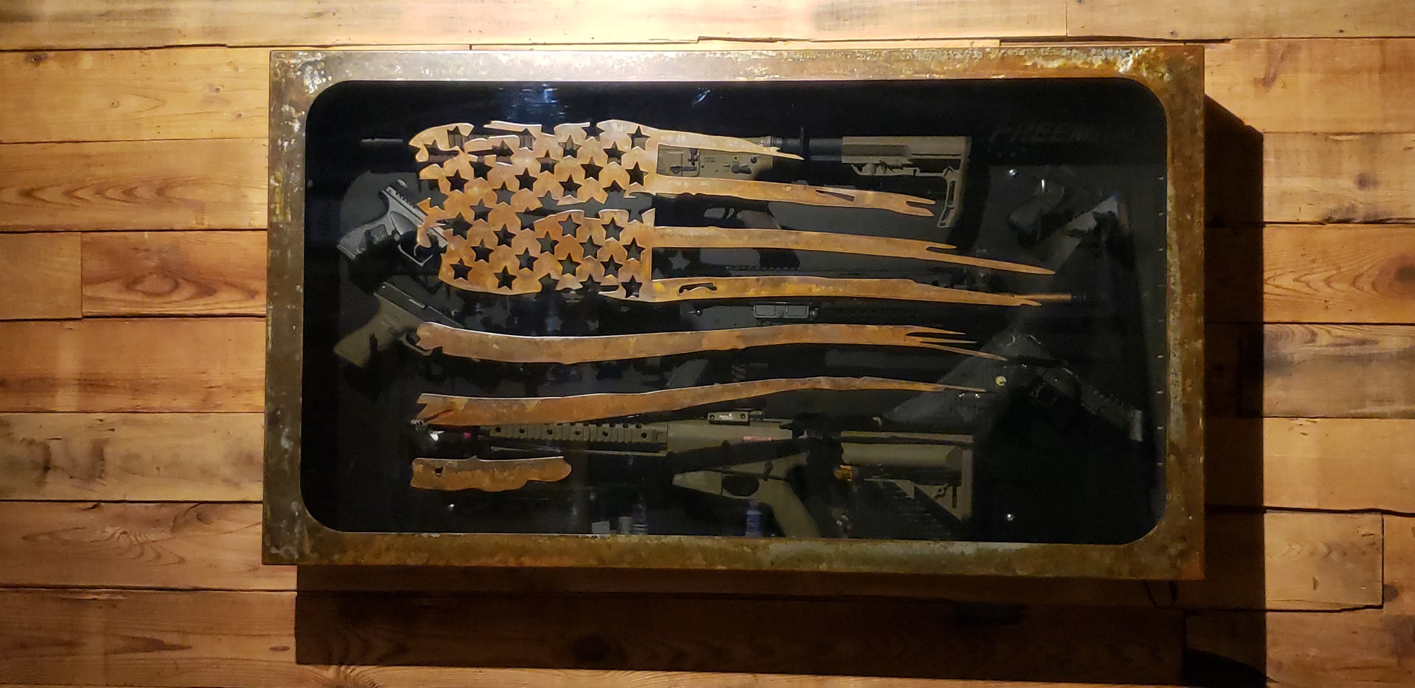 Battle-Worn Flag Cabinet – Freeman USA