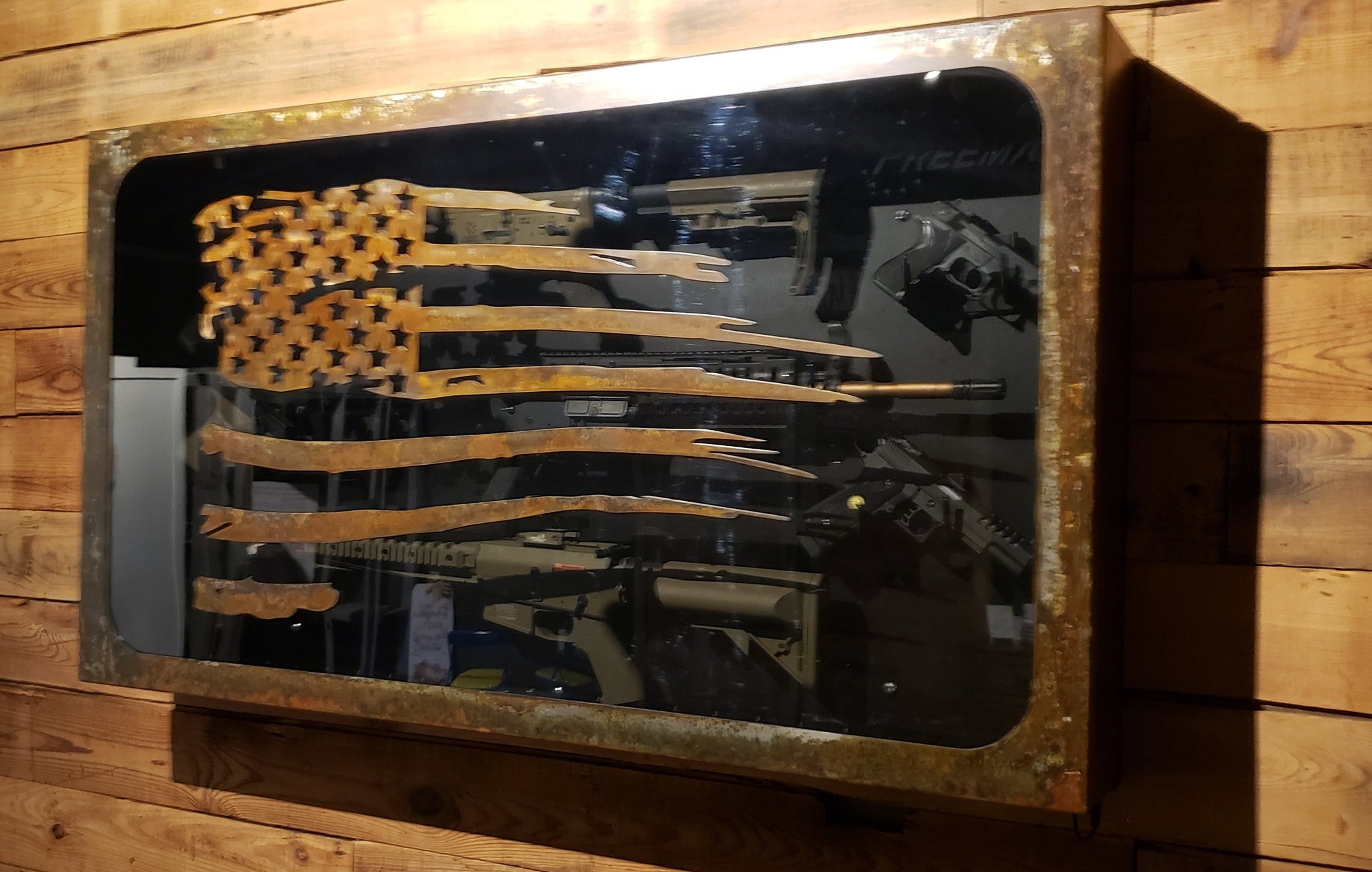Battle-Worn Flag Cabinet – Freeman USA